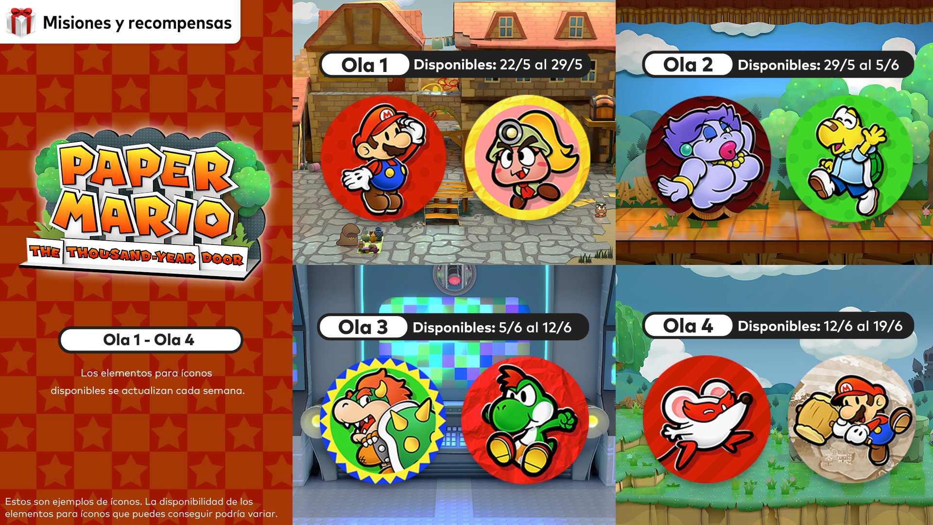 ¡Los elementos icónicos inspirados en el juego Paper Mario: The ...