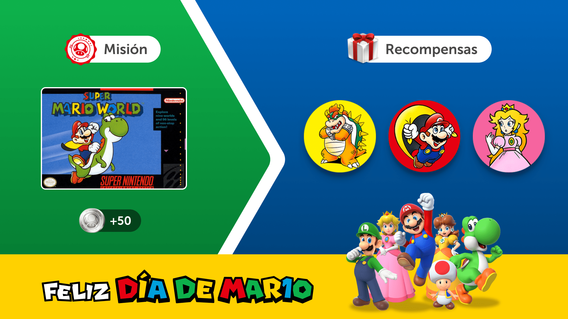 Misión de Nintendo Switch Online para el Día de MAR10 - Novedades ...