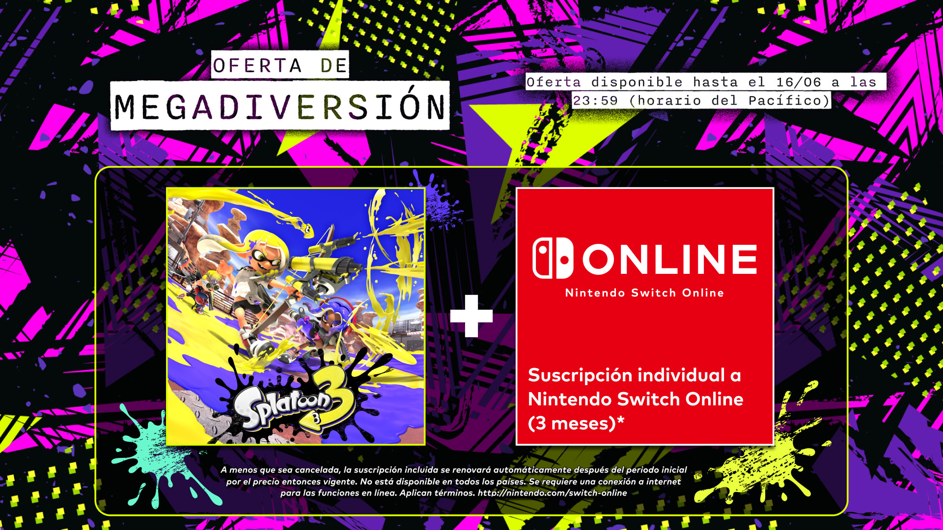 ¡Ahorra en la compra del juego Splatoon 3 y obtén una suscripción a ...