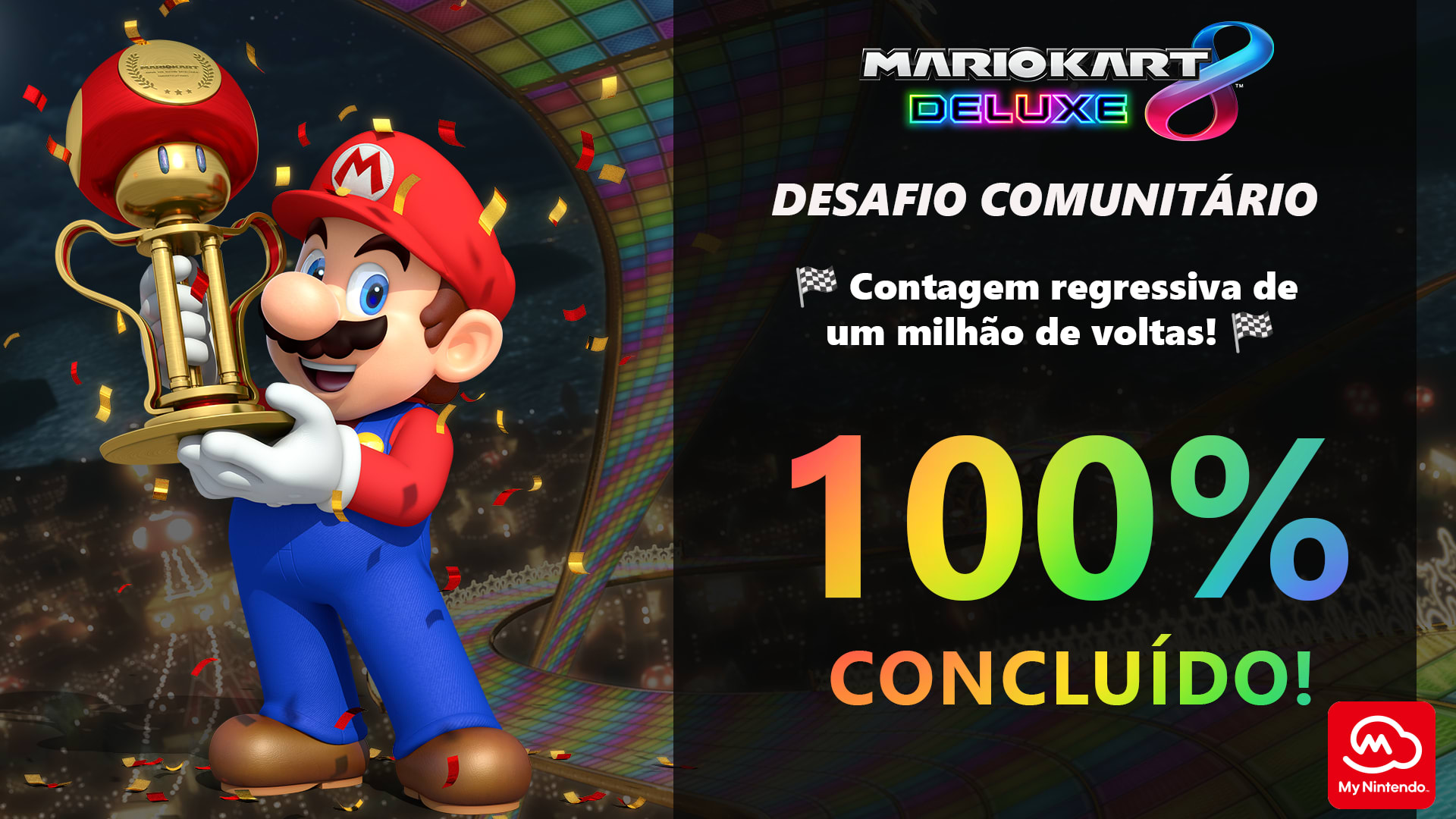 Parabéns por completar o desafio de um milhão de voltas! - Novidades - Site Oficial da Nintendo ...