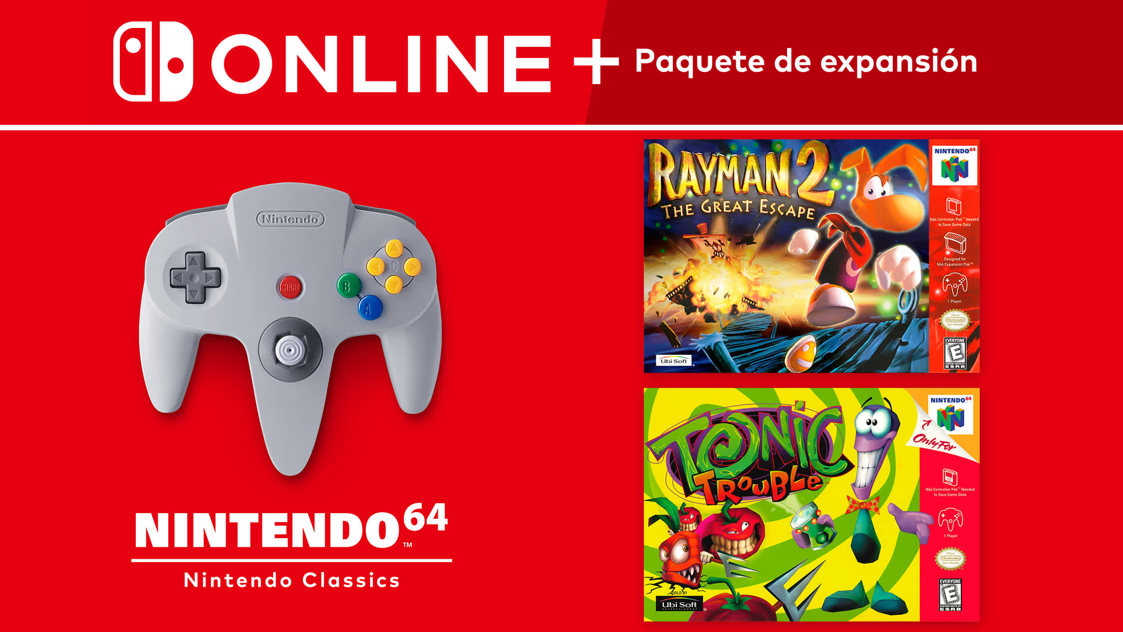 ¡Nuevo contenido para los suscriptores de Nintendo Switch Online + Paquete de expansión ...