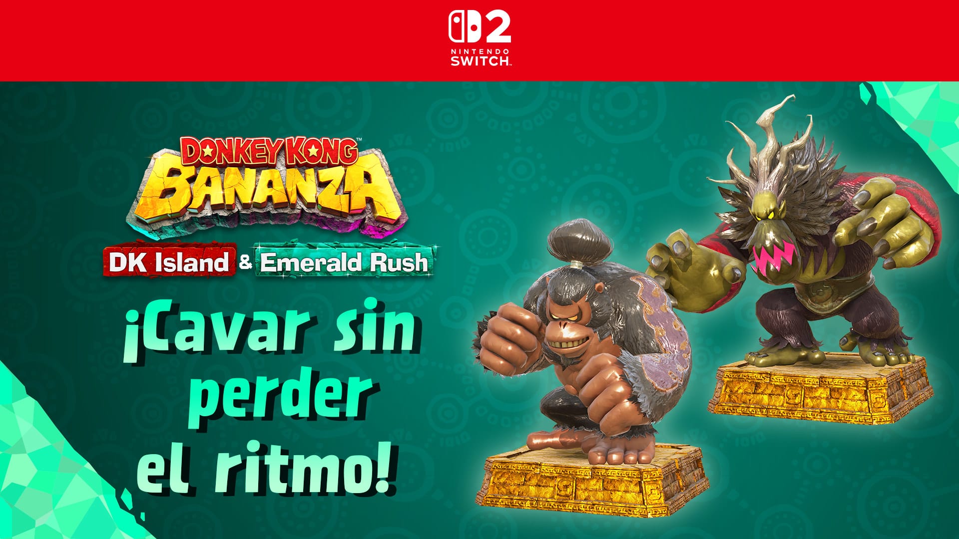 Es hora para el siguiente evento de Caza de esmeraldas en el juego Donkey Kong Bananza: ¡Cavar ...