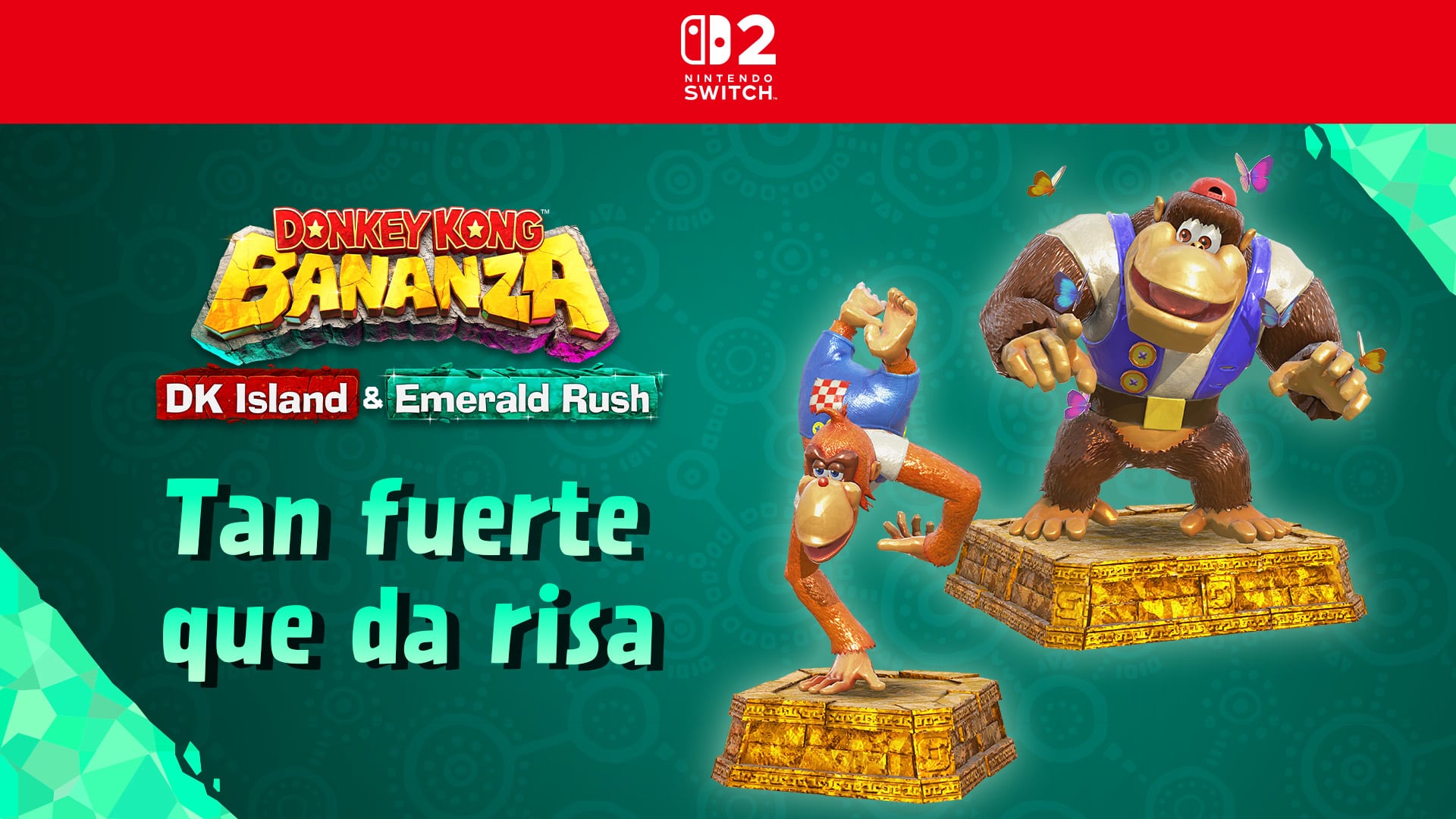 Es hora para el siguiente evento de Caza de esmeraldas en el juego Donkey Kong Bananza: Tan ...