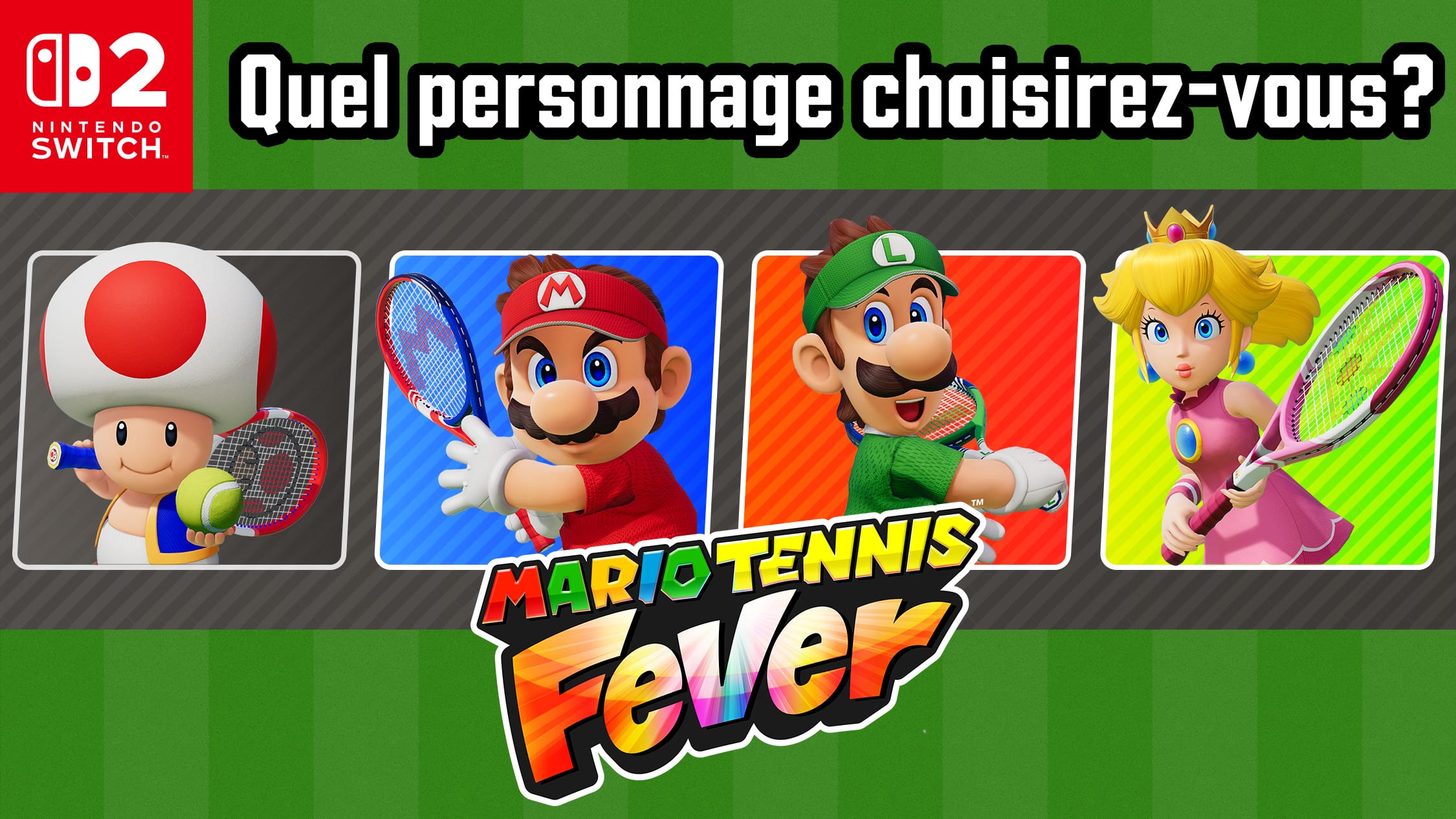 Préparez-vous pour le jeu Mario Tennis Fever avec un aperçu de la liste ...