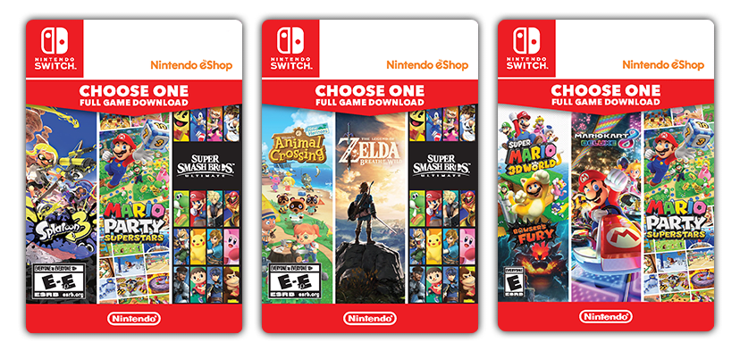 Nintendo eShop Gift Cards Official Site