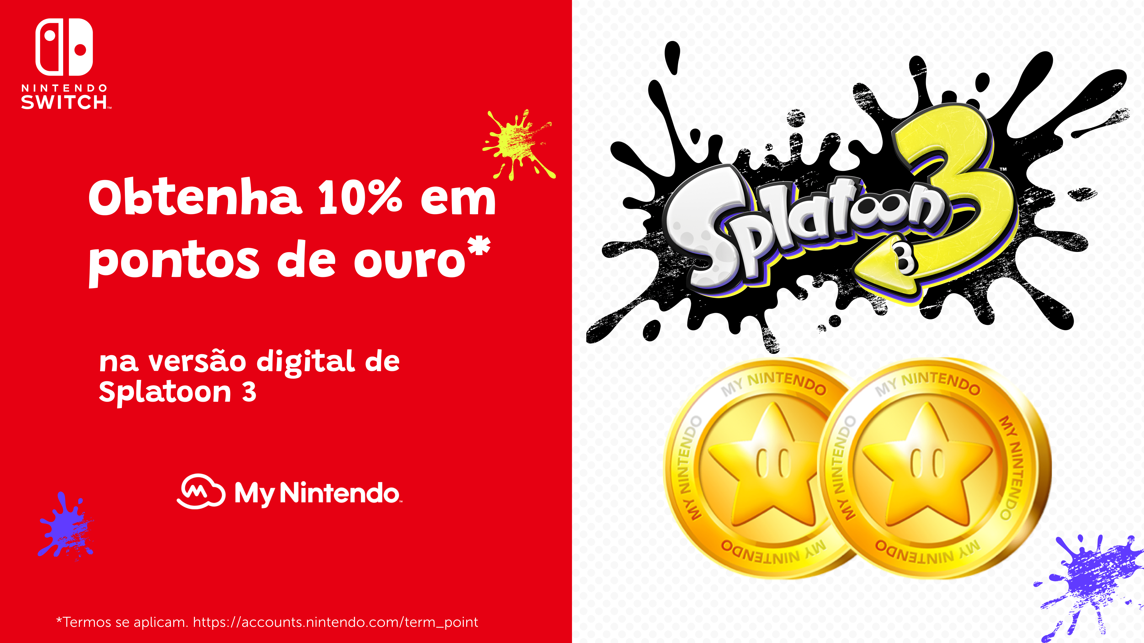 Obtenha o dobro de pontos de ouro com a versão digital de Splatoon 3 ...