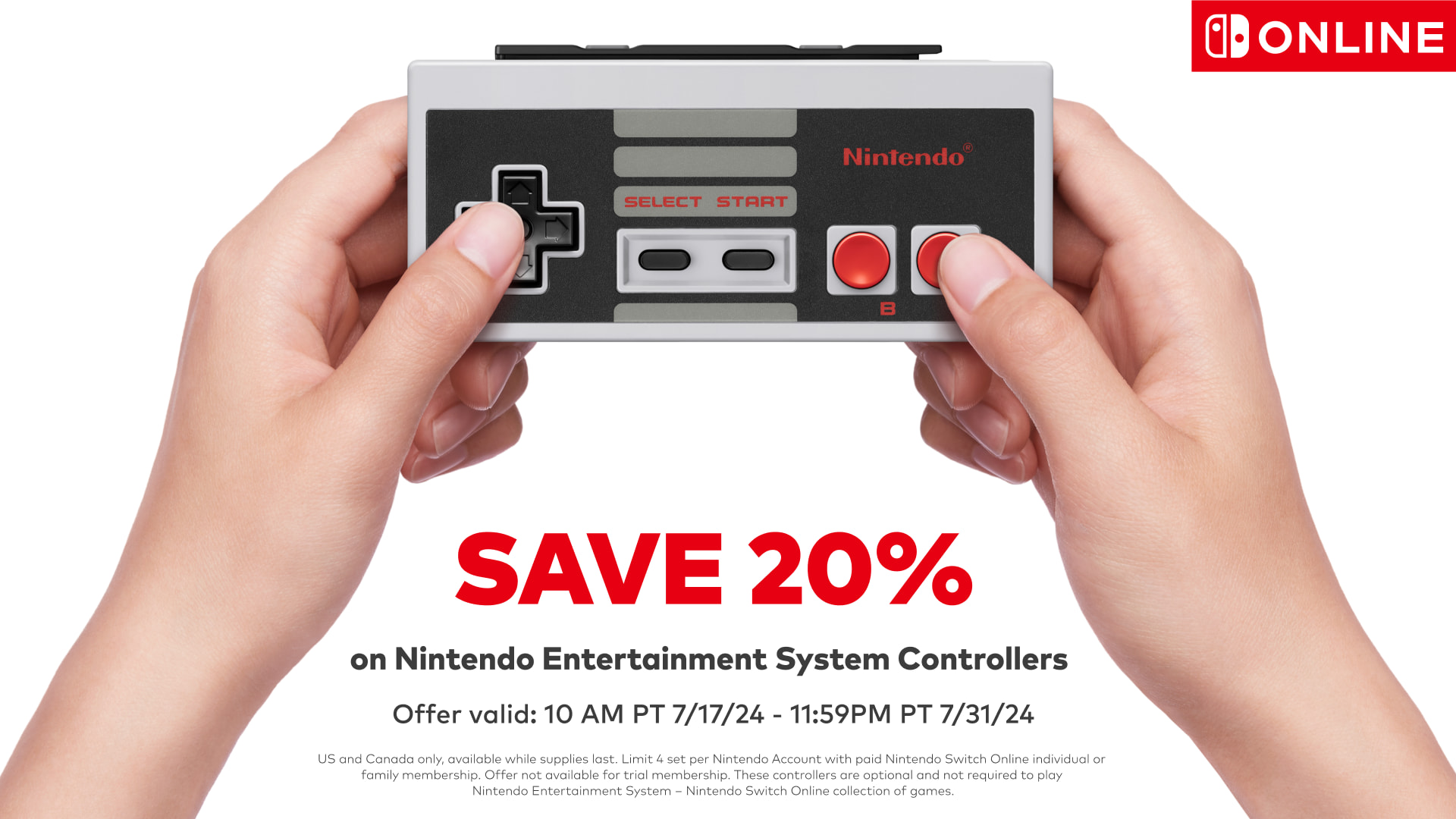 Save 20% on a pair of Nintendo Entertainment System Controllers! - News ...