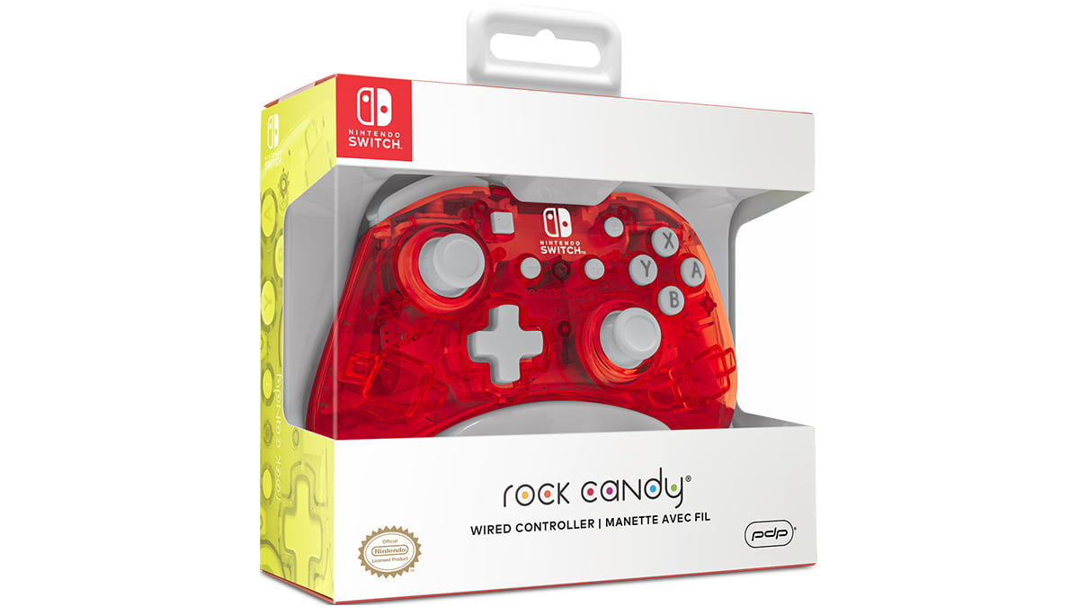 Rock Candy Wired Controller for Switch - Stormin Cherry - Hardware ...