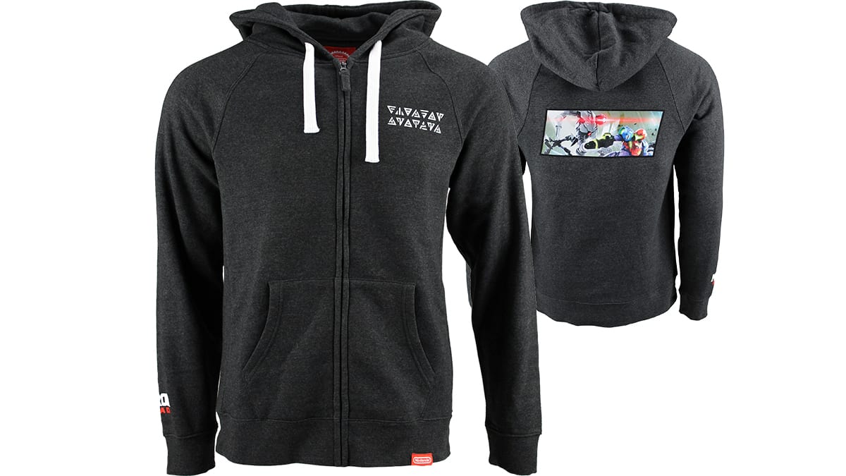 Black Metroid™ Dread Zip-Up Hoodie - Merchandise - Nintendo Official Site
