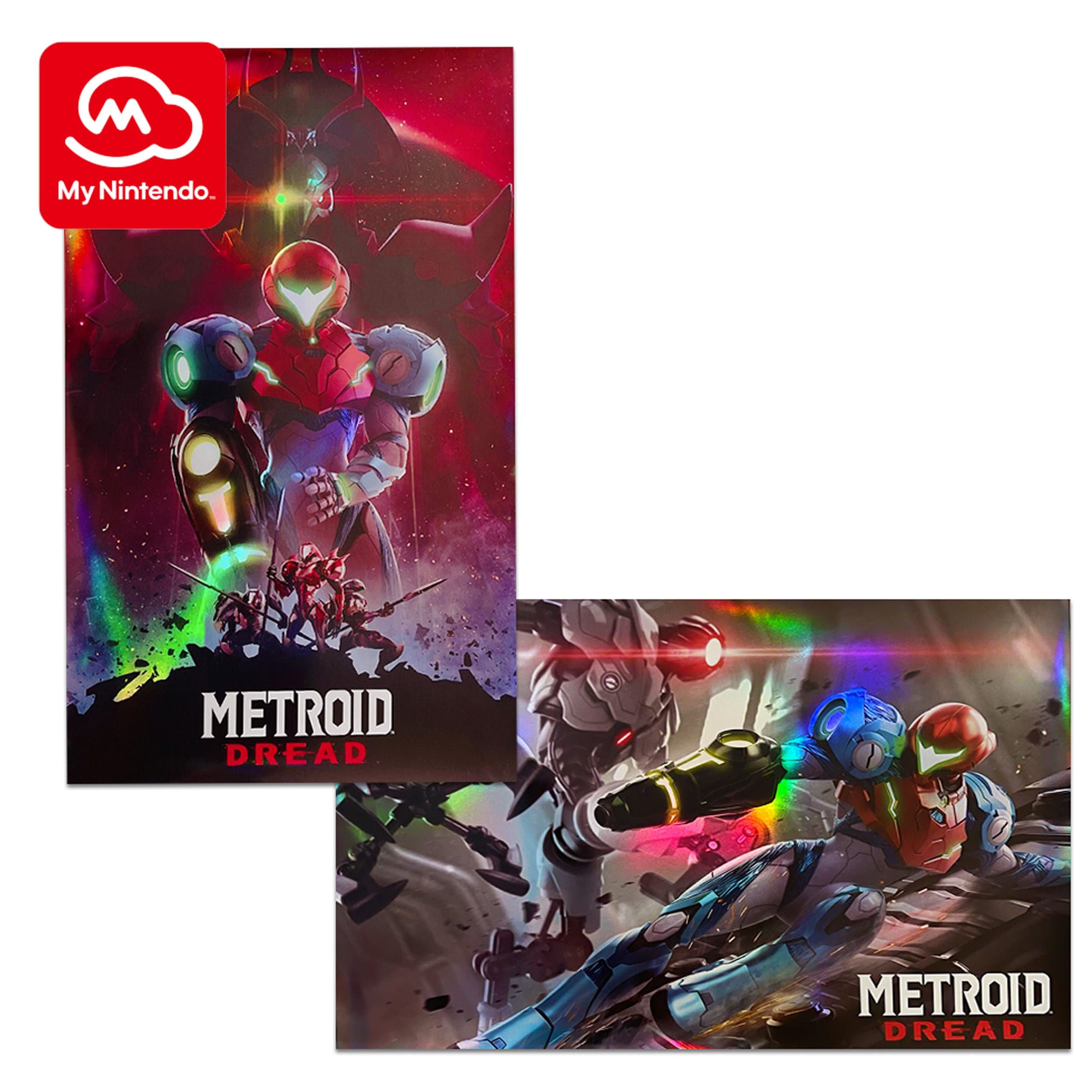 Metroid Dread Holographic Poster Set - Nintendo Official Site