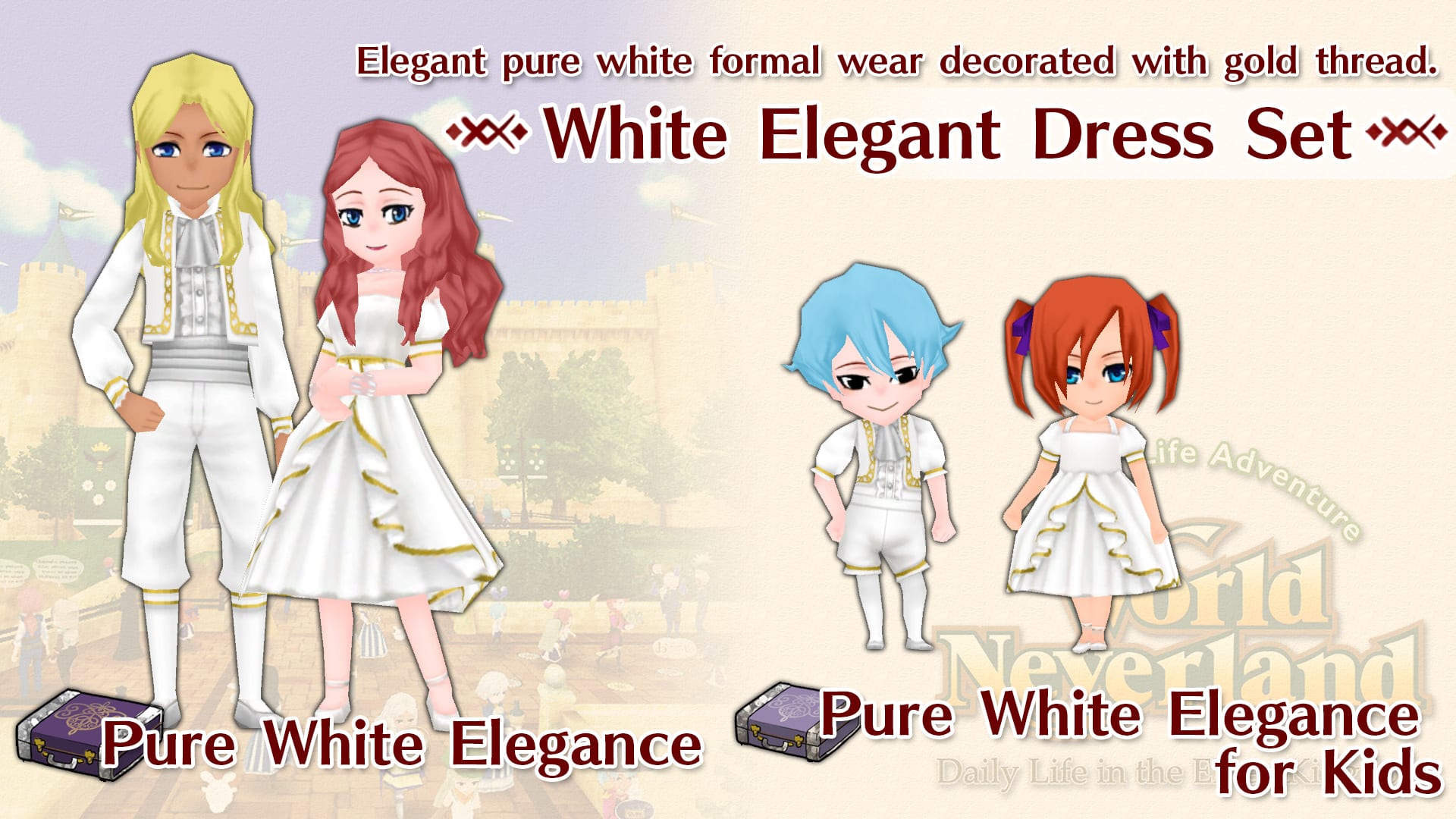 White Elegant Dress Set para Nintendo Switch - Sitio Oficial de ...