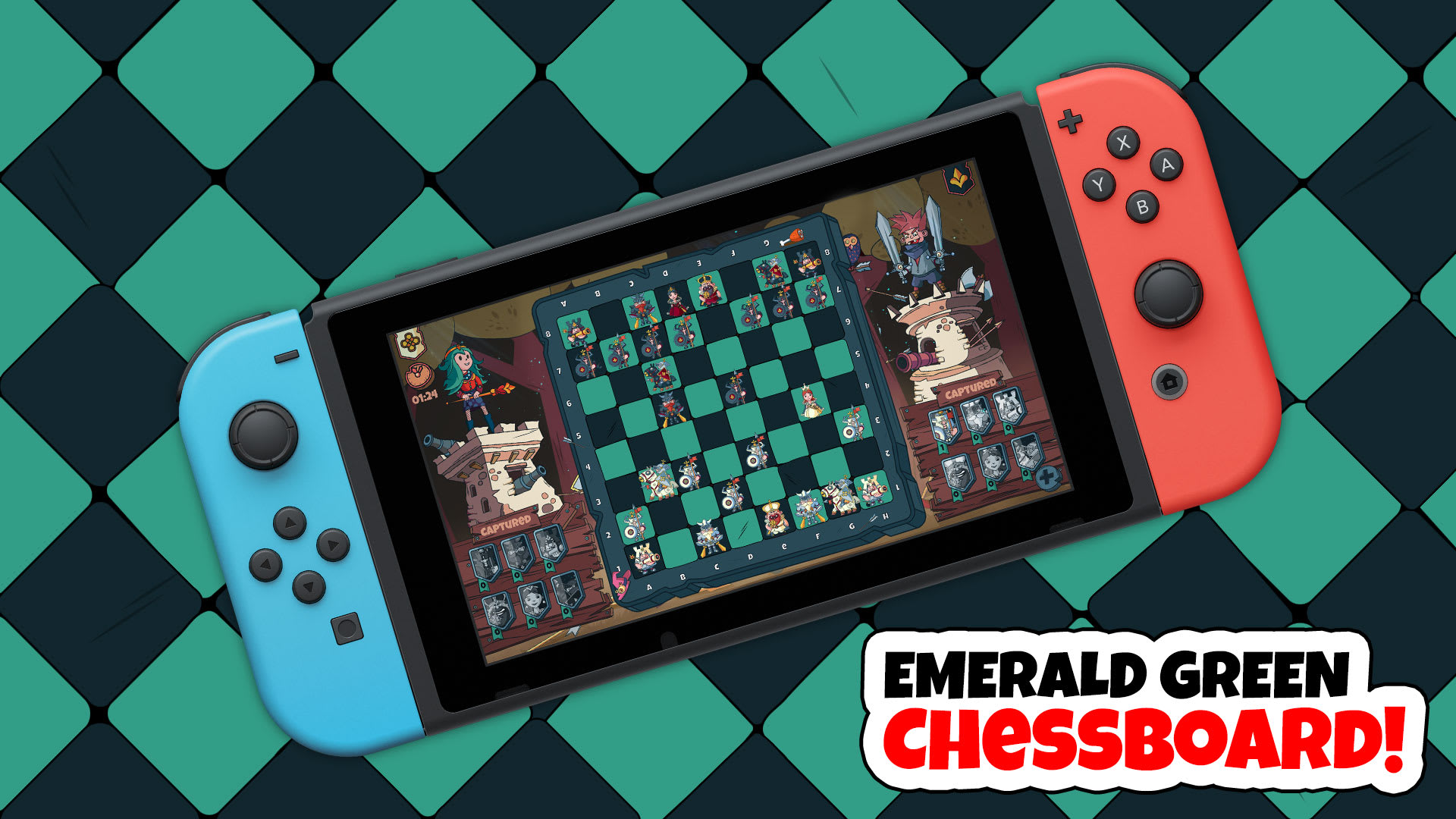 Emerald Green Chessboard para Nintendo Switch - Site Oficial da Nintendo para Brasil