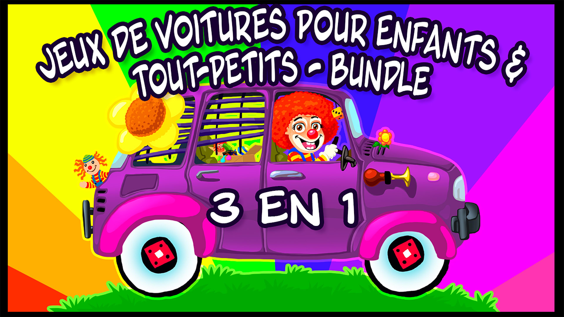 Jeux de Voitures pour Enfants & Tout-petits - Bundle 3 en 1 pour ...