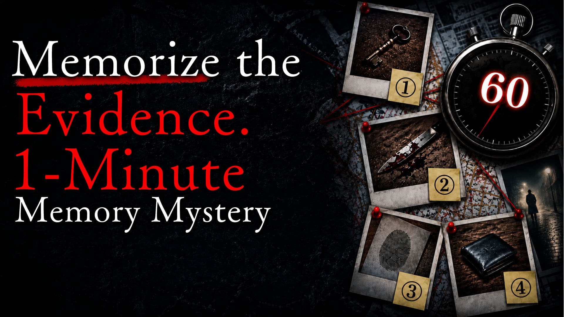 Memorize the Evidence.1-Minute Memory Mystery for Nintendo Switch ...