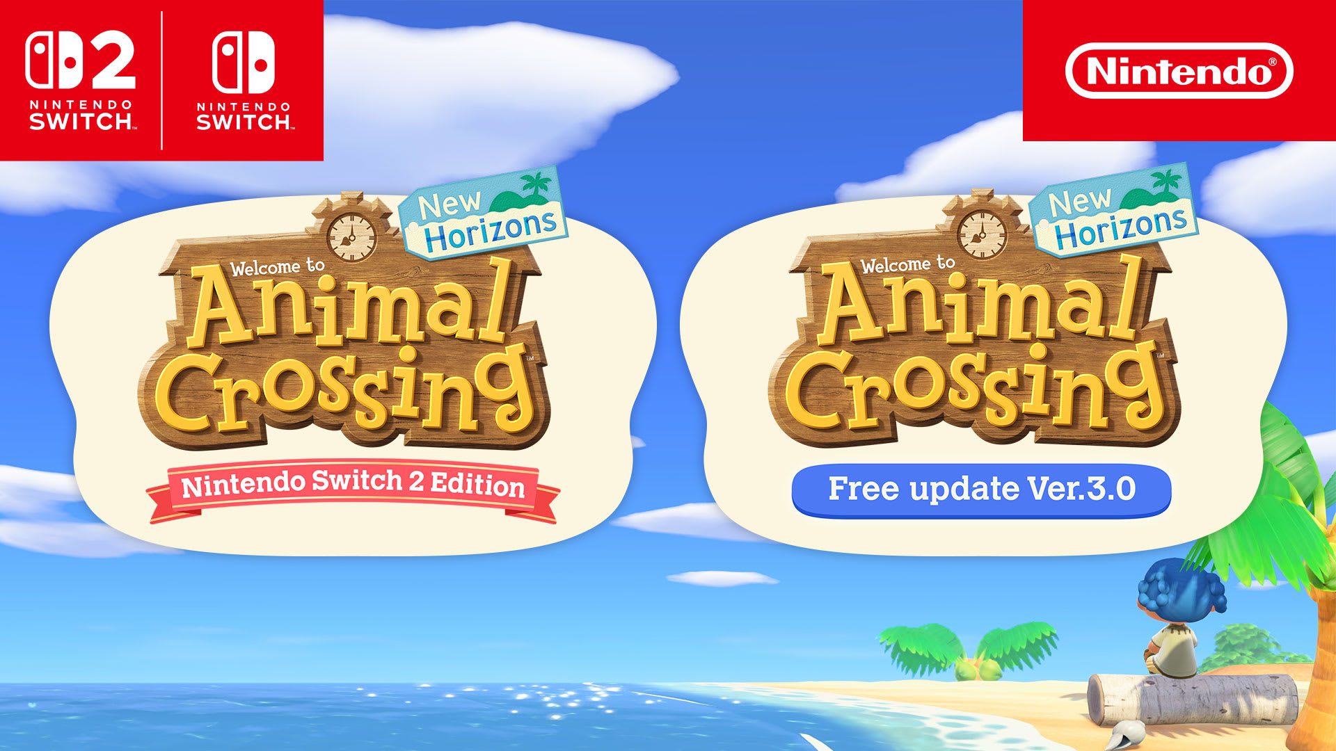 Free version 3.0 update details for the Animal Crossing: New Horizons ...