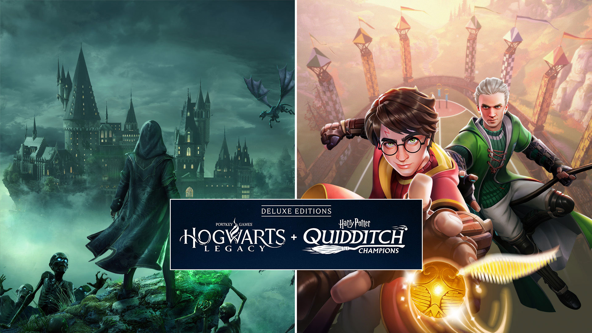 Hogwarts Legacy + Harry Potter: Quidditch Champions Deluxe Editions ...