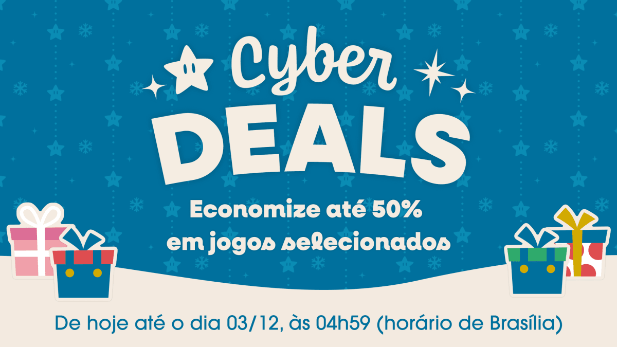 Economize ate 50 durante a promocao Cyber Deals Novidades Site Oficial da Nintendo para Brasil