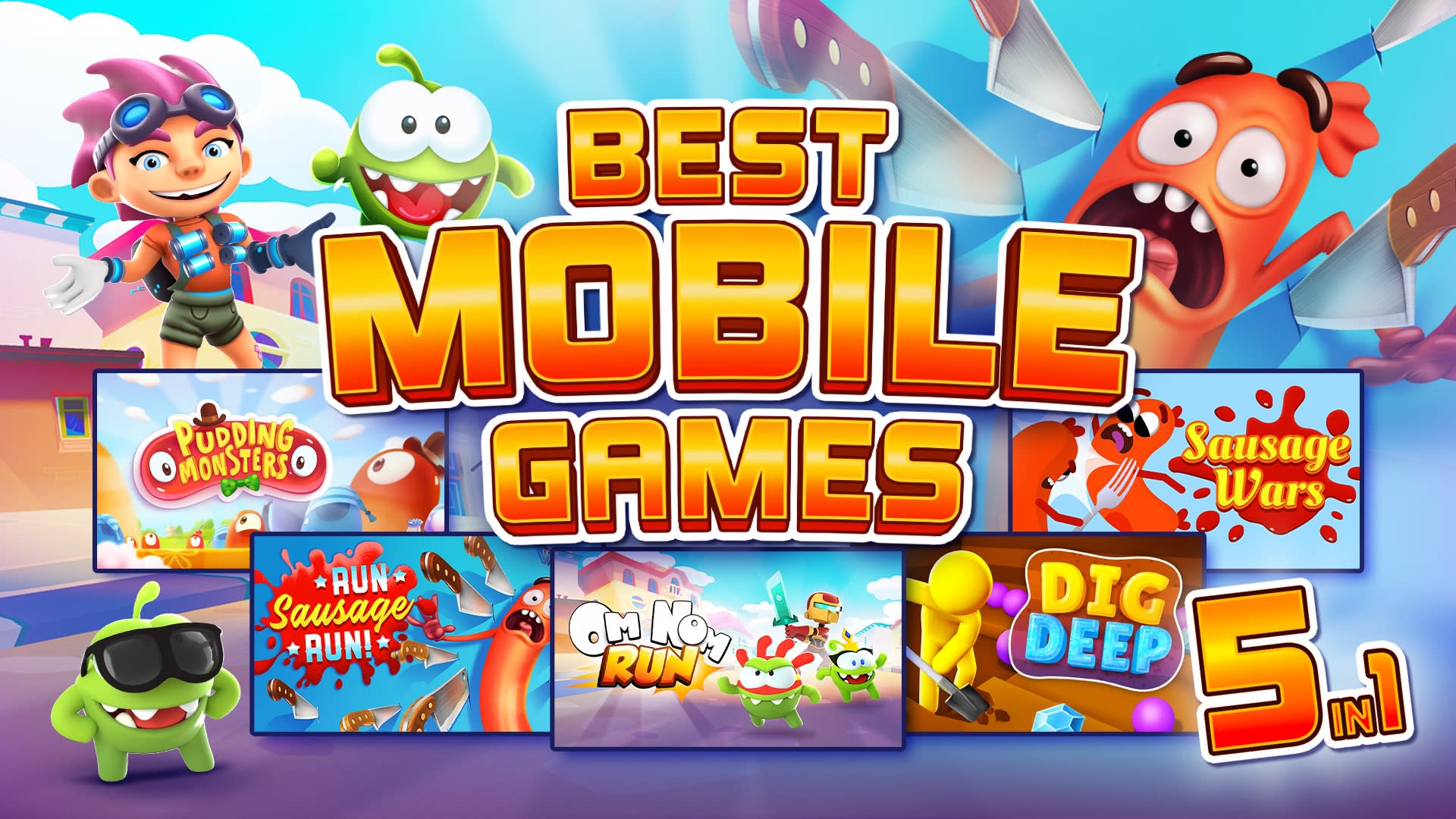 Best Mobile Games 5 in 1