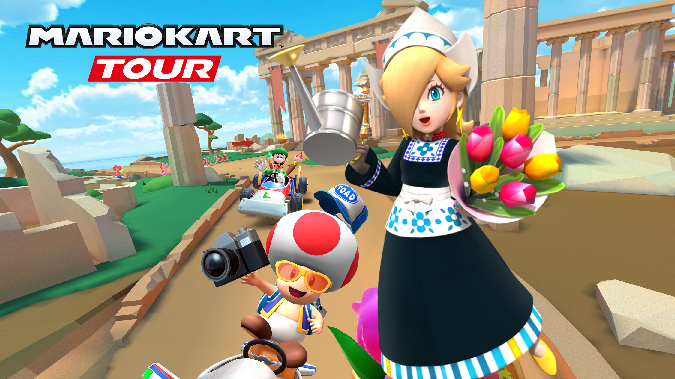 All-new course, Athens Dash, arrives to the Mario Kart Tour game