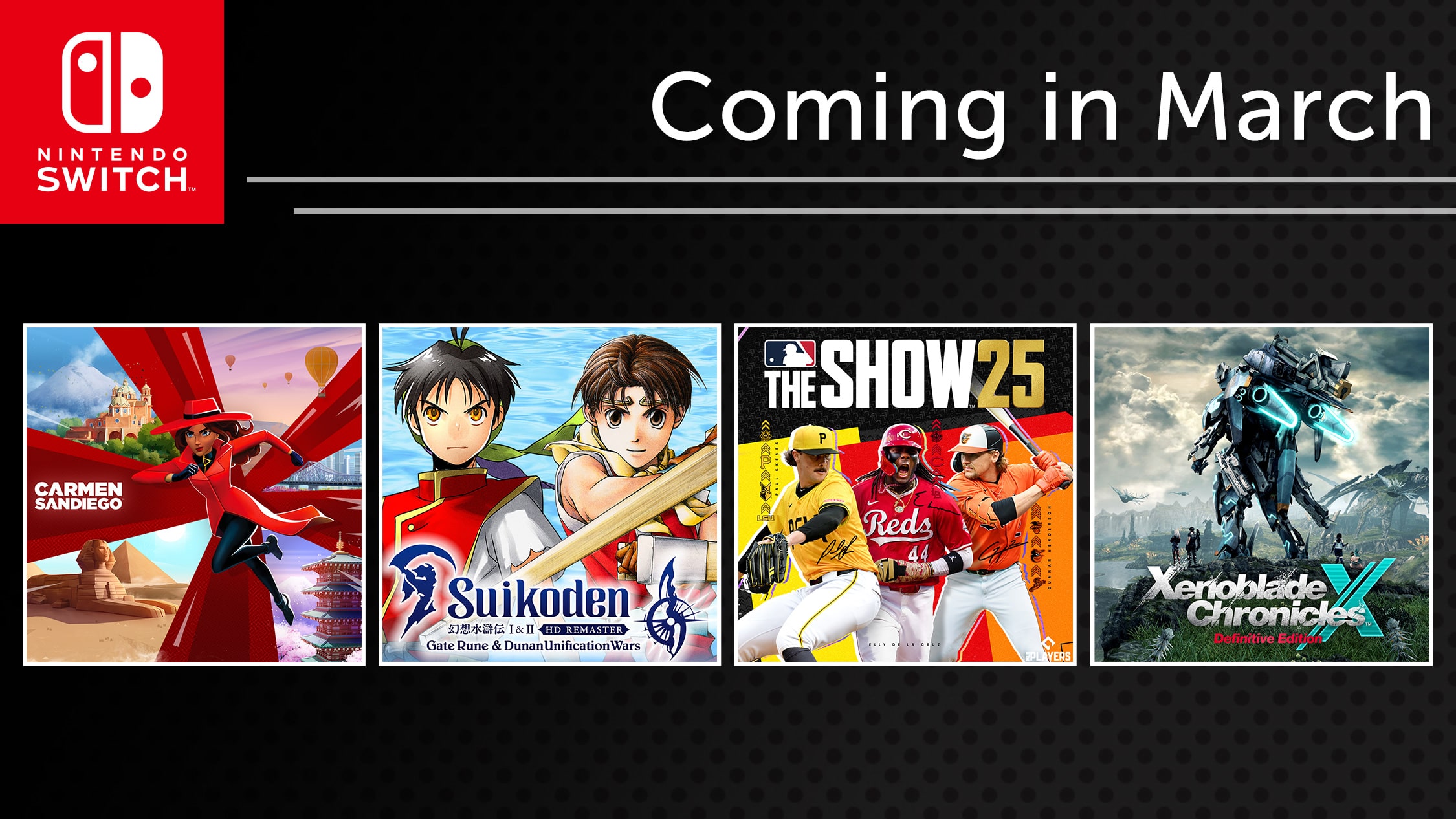 Coming soon! Nintendo Switch games arriving in March 2025 - News ...