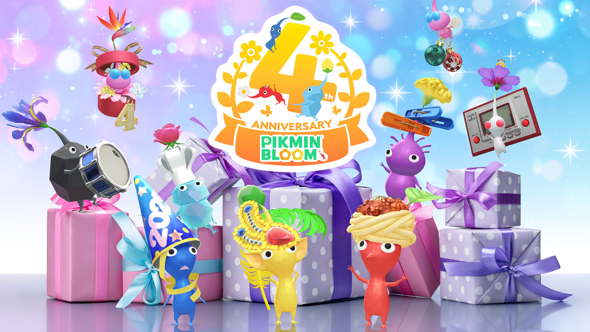 Celebra el 4.º aniversario de Pikmin Bloom