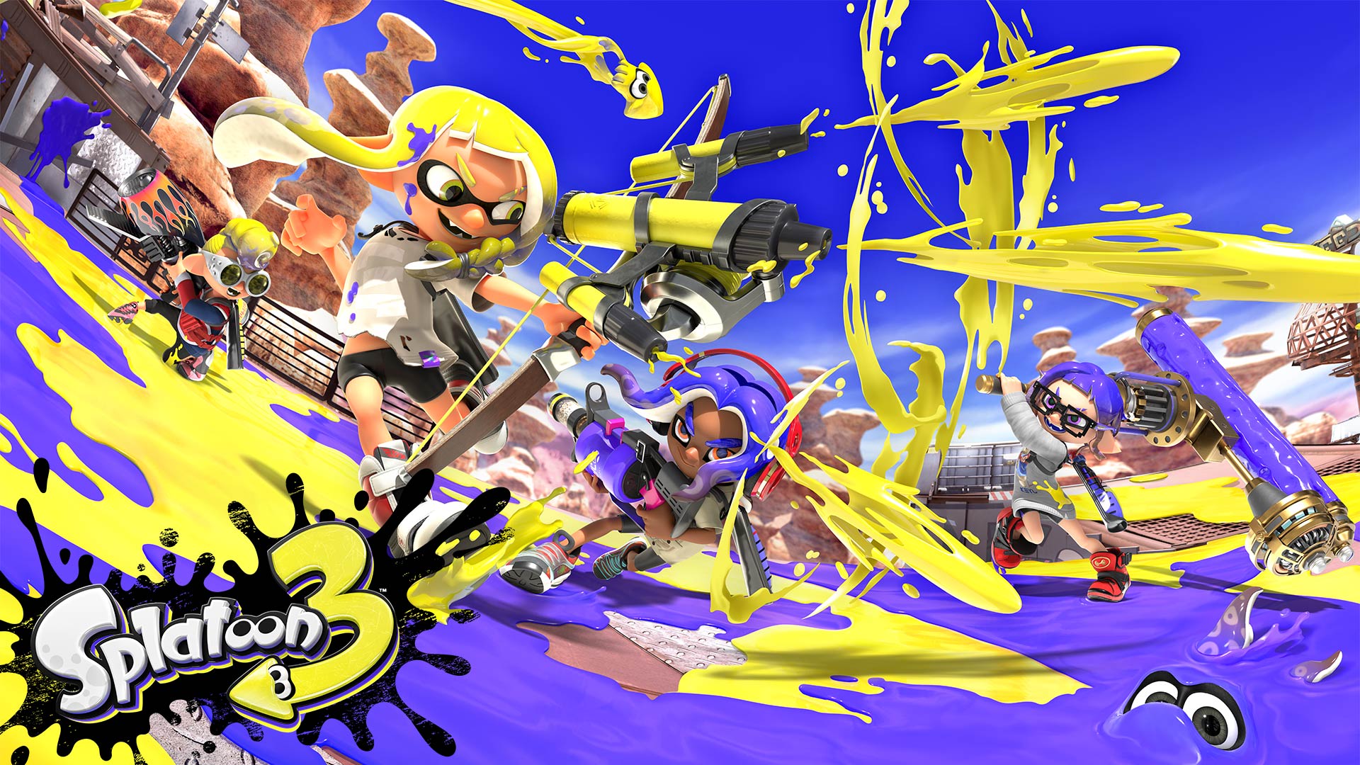 The scenic Splatlands of Splatoon 3 are surfacing in Nintendo’s booth ...