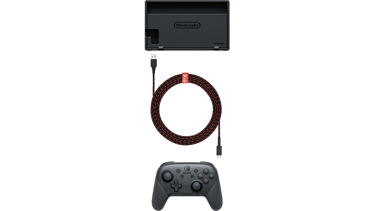 Switch pro controller charging cable store
